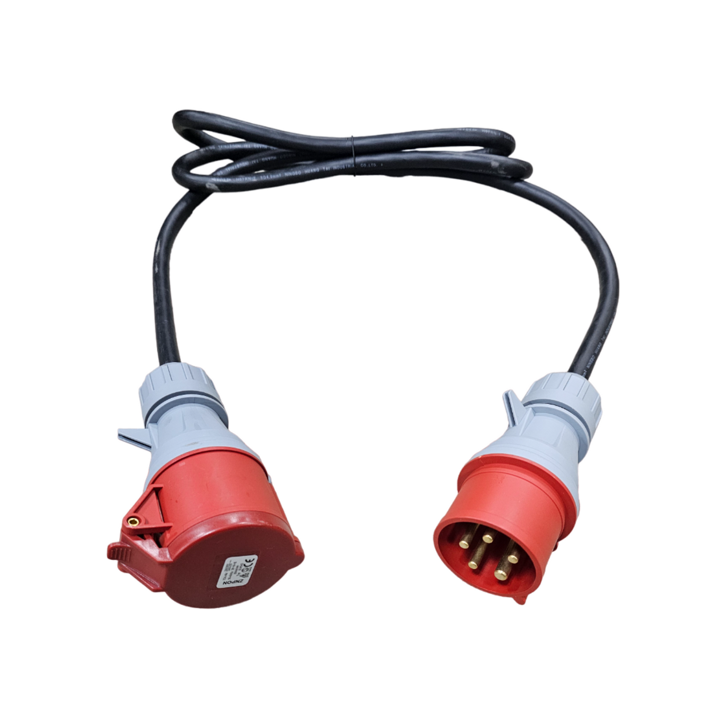 415V/63A 3 Phase Lead 5 Pin 10mm² Heavy Duty Industrial H07RN-F Rubber ...